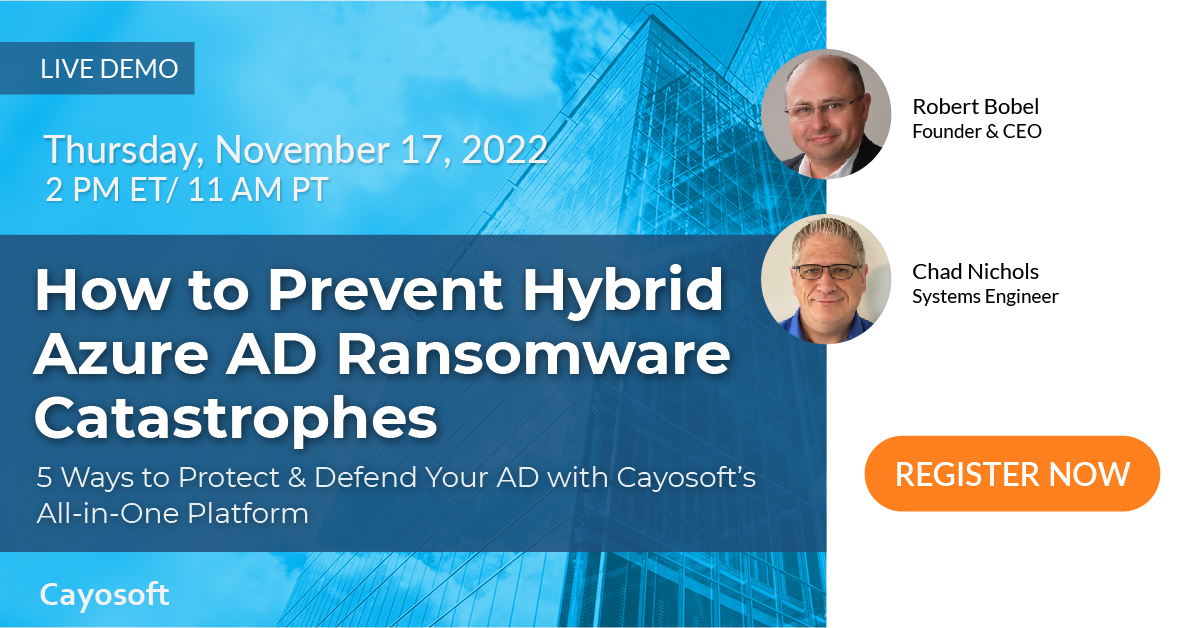 Live Demo: How to Prevent Hybrid Azure Active Directory Ransomware ...